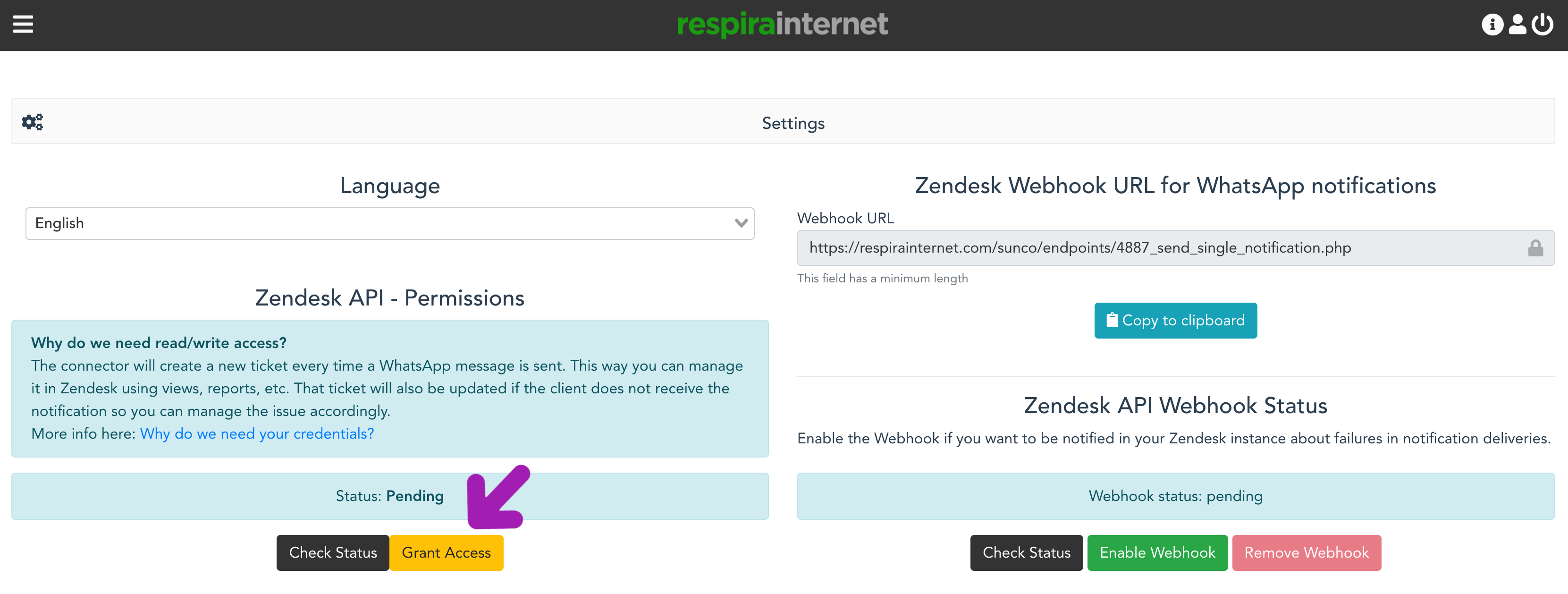 How to install the Whatsapp Connector by Respira in Zendesk – Whatsapp Connector by Respira