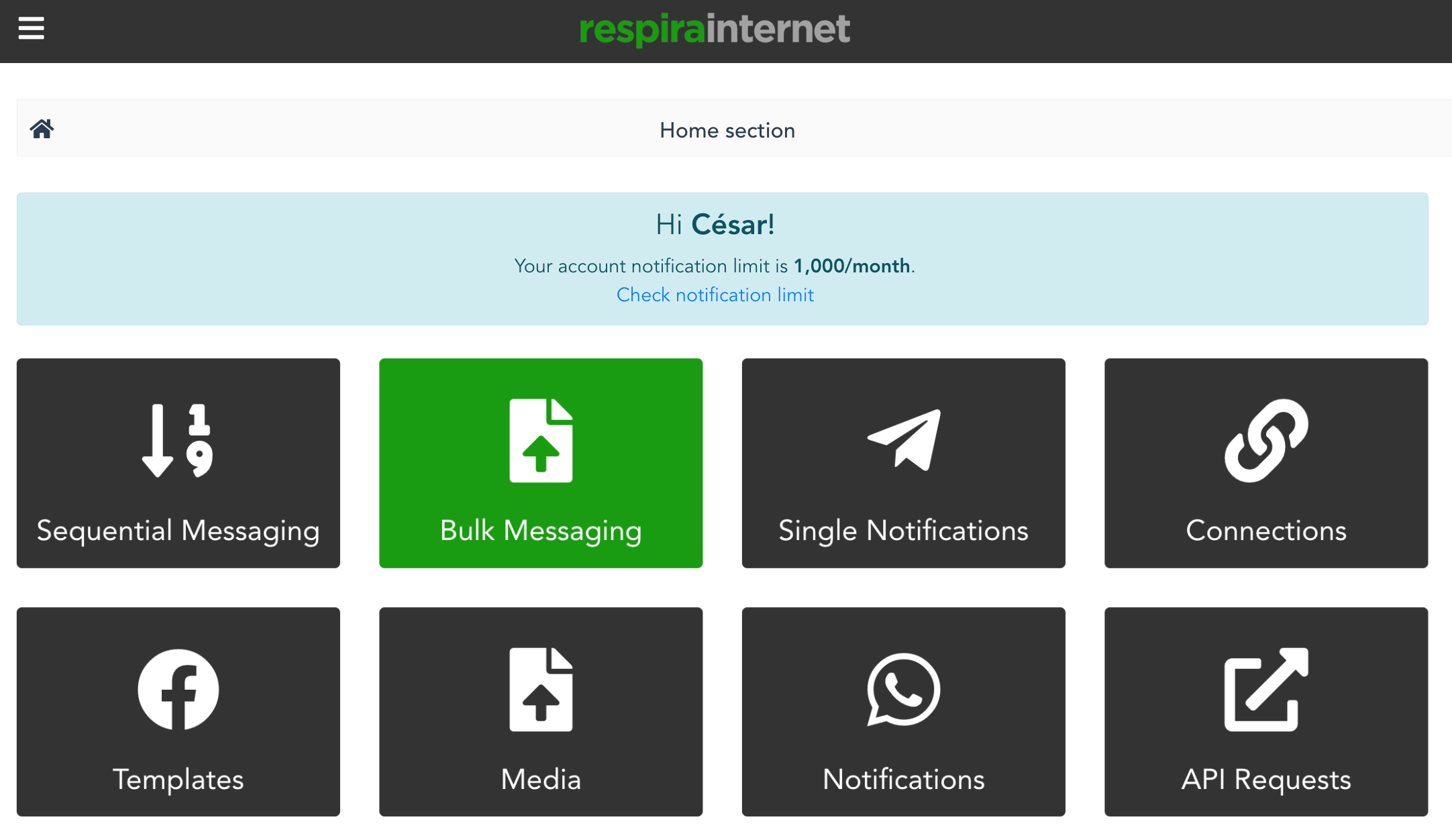 Sending bulk notifications using an Excel or .csv file – Whatsapp Connector by Respira