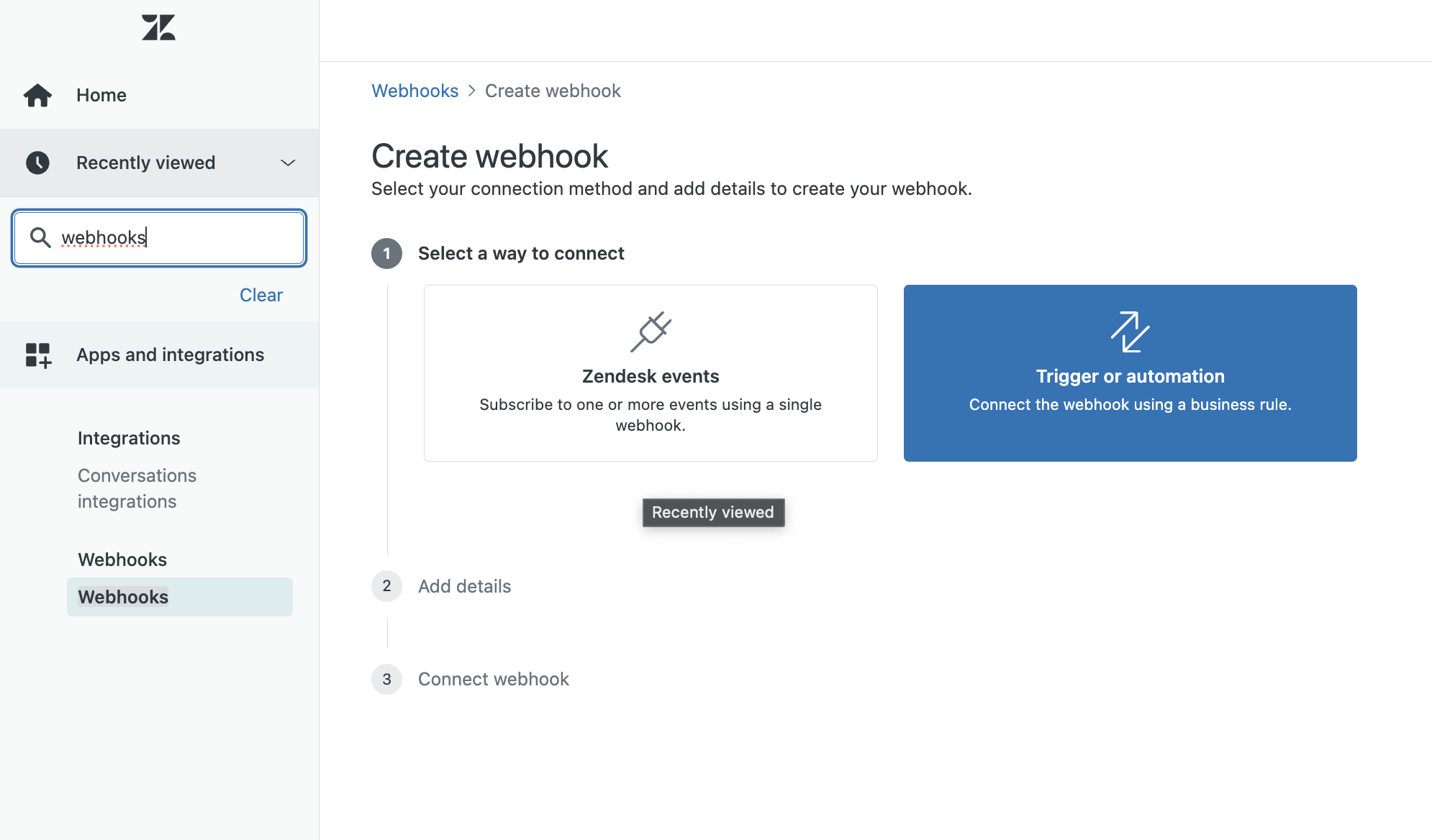 Setting Up A Webhook To Send Proactive Whasapp Messages From Zendesk Whatsapp Connector For